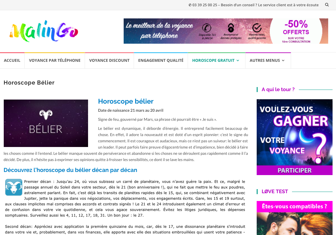 Malingo : avis et revue détaillée par SOSvoyants (site 100% indépendant)